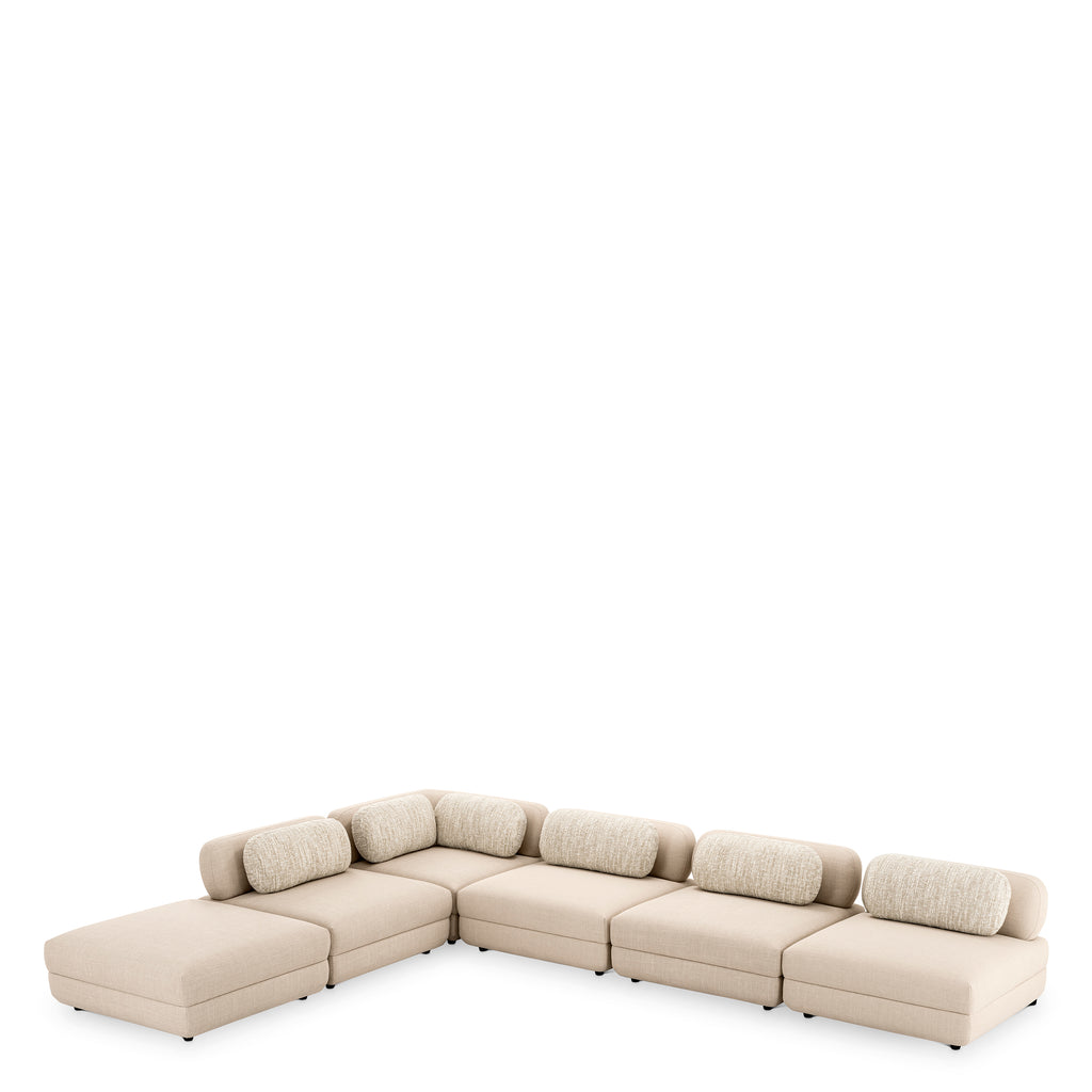 Modular Sofa Paulo scalea sand - Ottoman – Eichholtz - Long Island